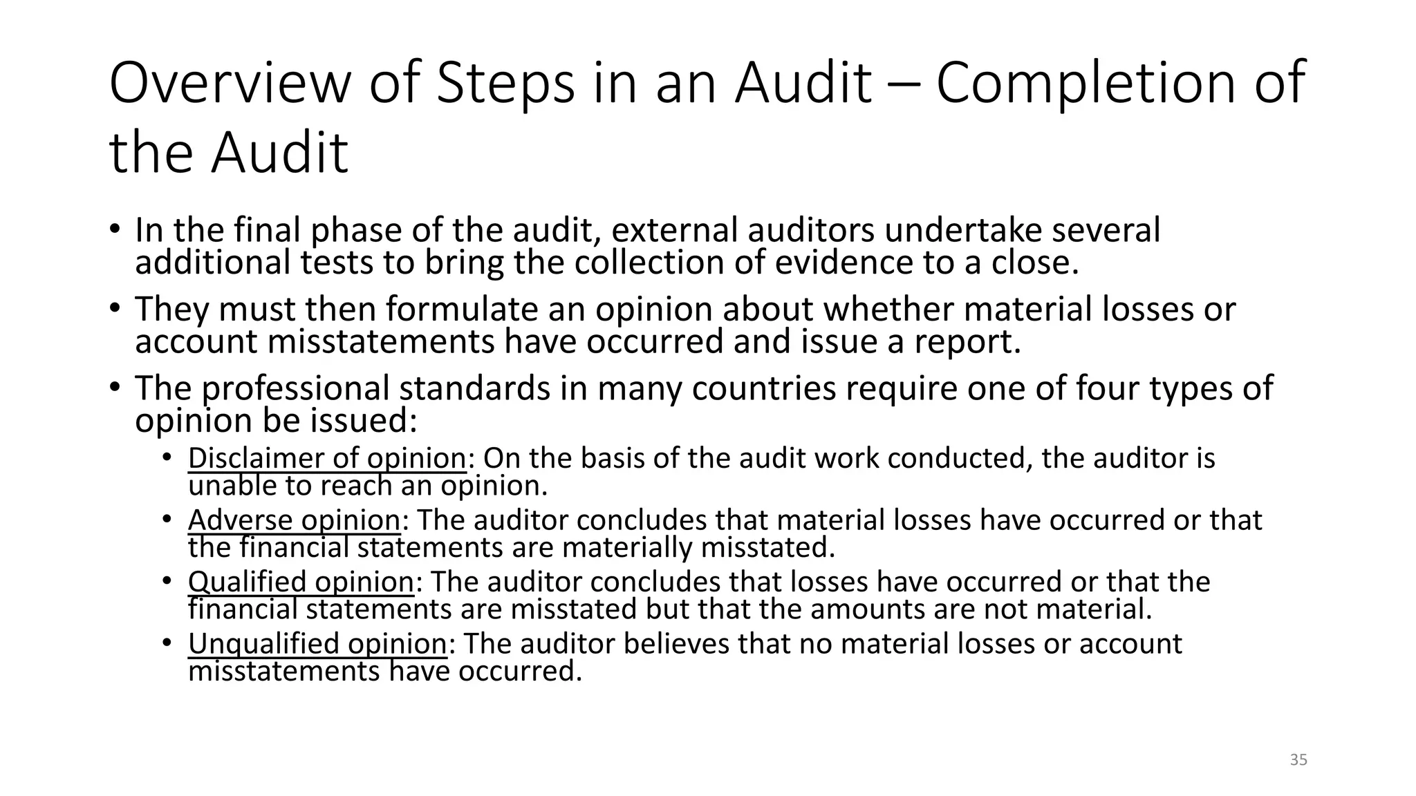 Conducting an Information Systems Audit | PPTX