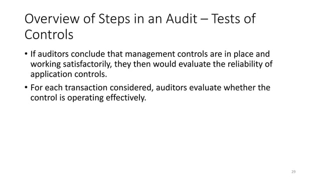 Conducting an Information Systems Audit | PPTX