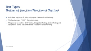 Chapter 2 - Testing Throughout the Development LifeCycle | PPTX