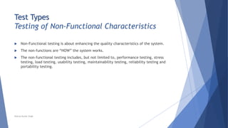 Chapter 2 - Testing Throughout the Development LifeCycle | PPTX