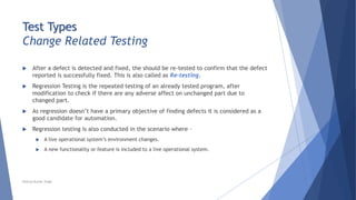 Chapter 2 - Testing Throughout the Development LifeCycle | PPTX
