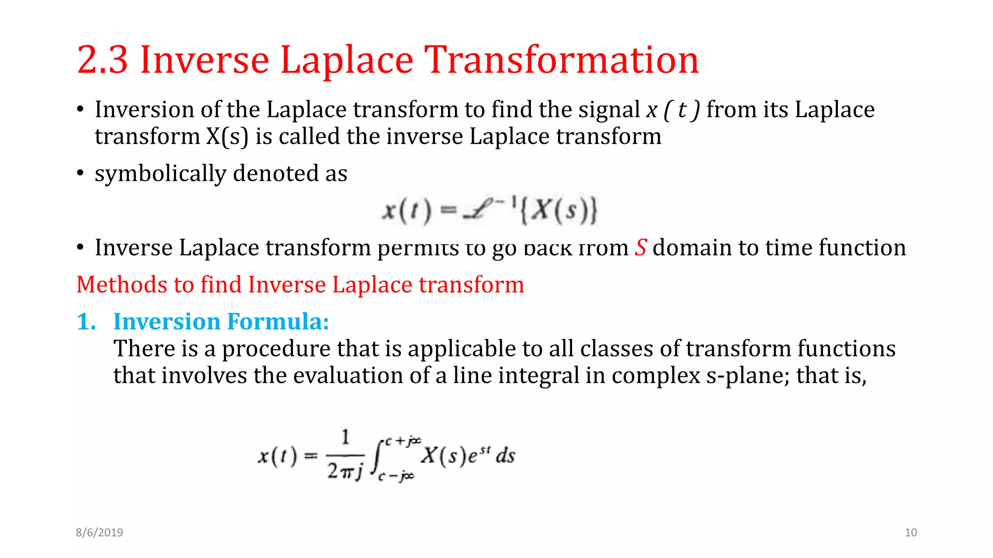 Chapter 2 laplace transform | PPTX