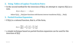 Chapter 2 laplace transform | PPTX