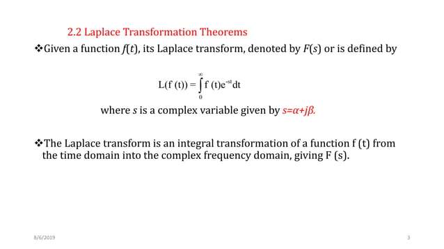 Chapter 2 laplace transform | PPTX | Web Development | Internet