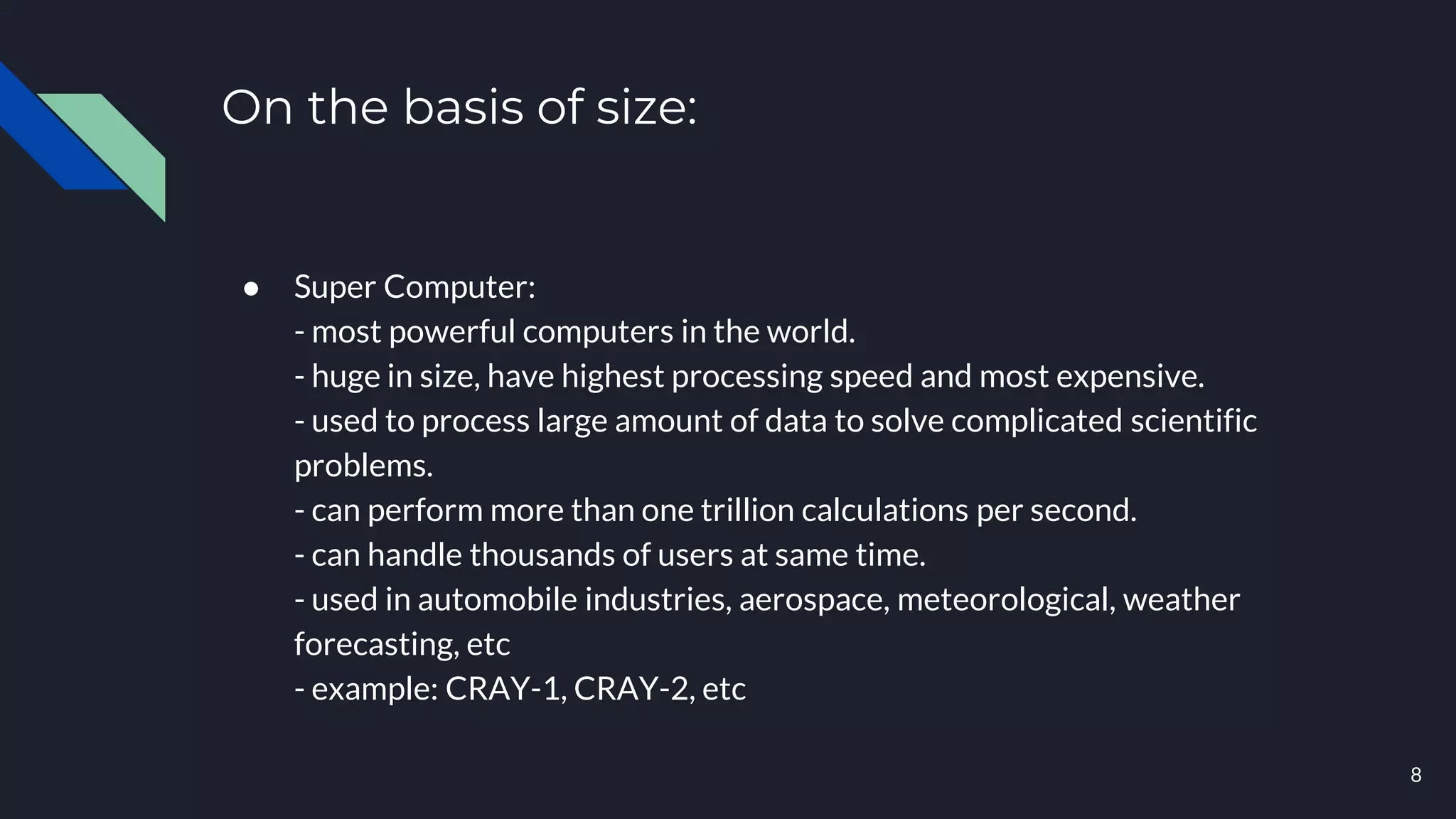 Chapter 2. classification of computer | PPTX