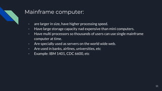 Chapter 2. classification of computer | PPTX | Computer Peripherals ...