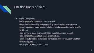 Chapter 2. classification of computer | PPTX