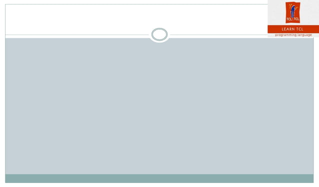 Introduction To Tcl Programming Tcltk By Gaurav Roy Pptx Programming Languages Computing
