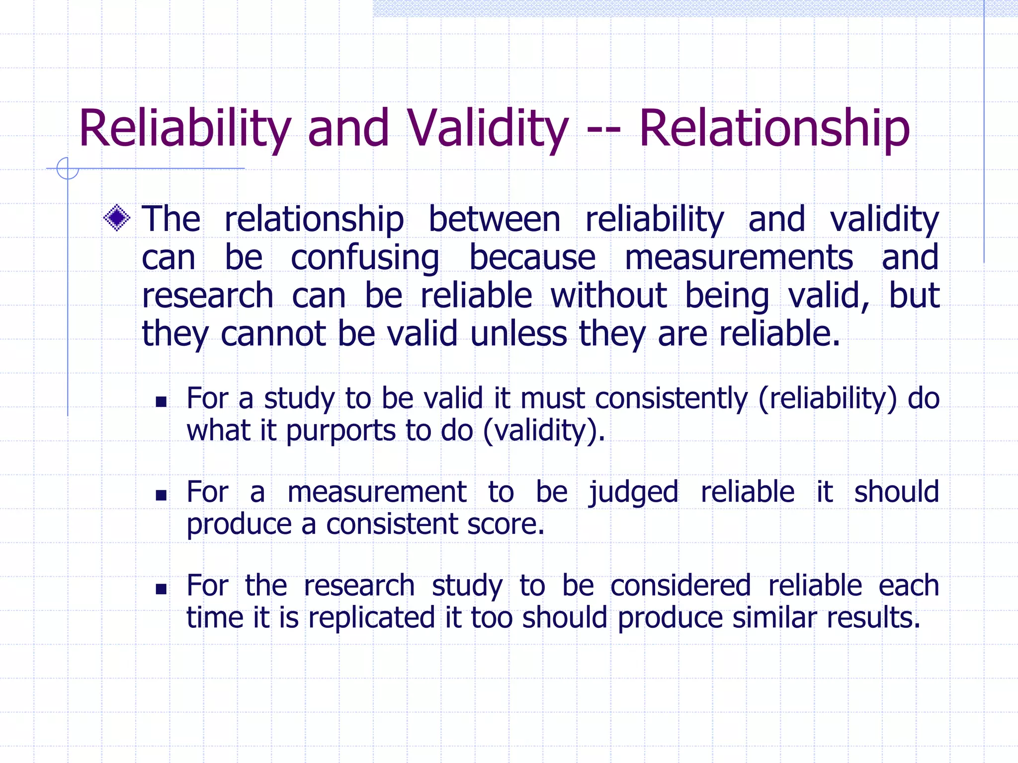 reliability and validity | PPT