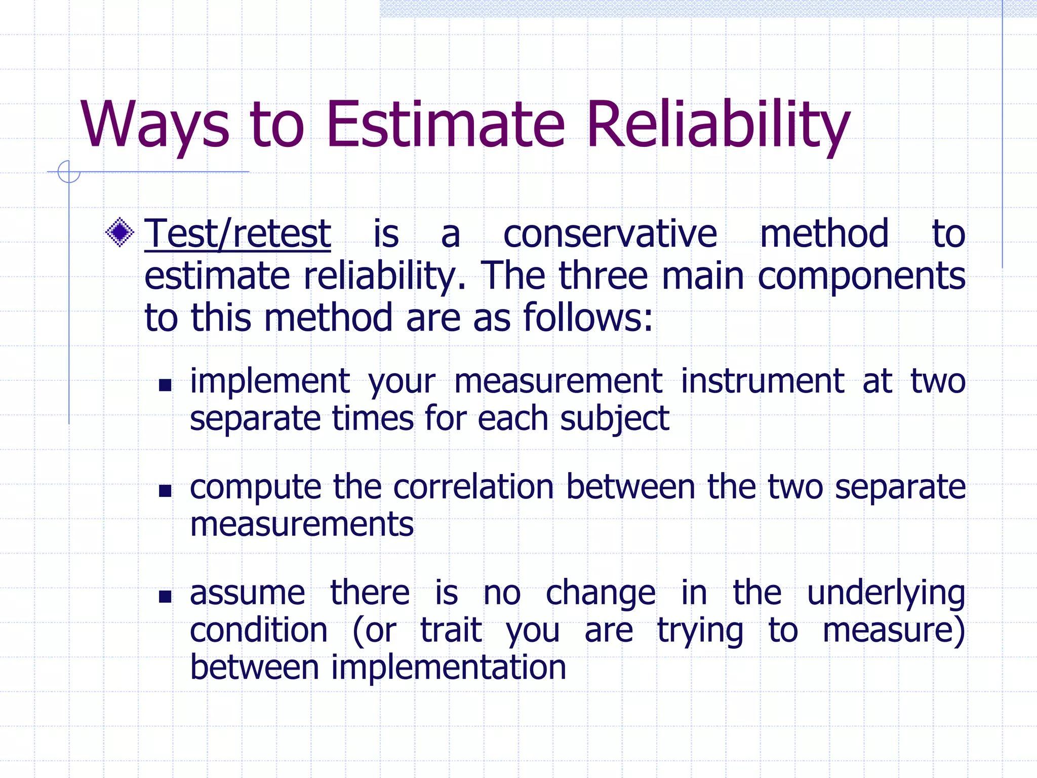 reliability and validity | PPT