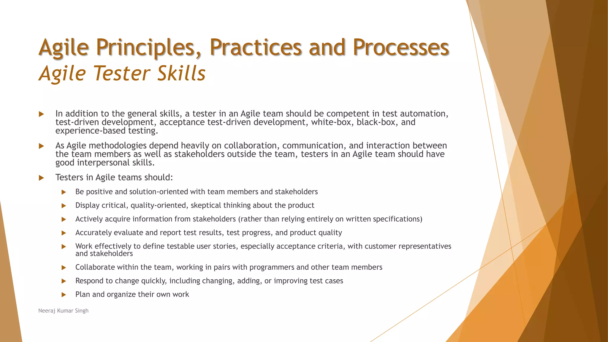 Chapter 2 - Fundamental Agile Testing Principle, Practices & Process ...