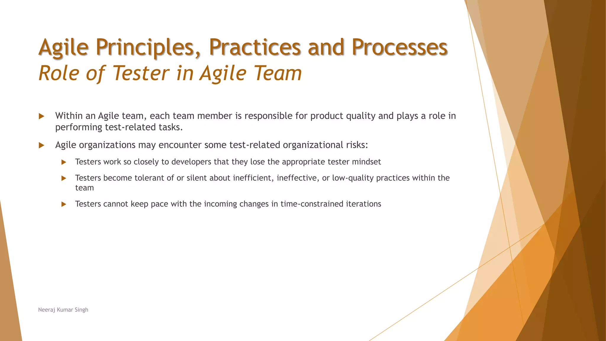 Chapter 2 - Fundamental Agile Testing Principle, Practices & Process ...