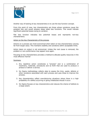 6 Sigma - Chapter2 | PDF