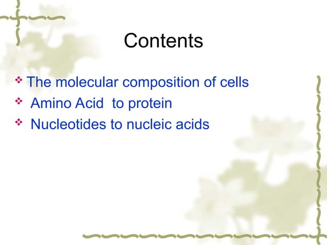 Basic concept of the Cell biology of humen being Chemistry of Cells.ppt