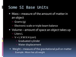 Chapter 2.2 : Units of Measurement | PPTX