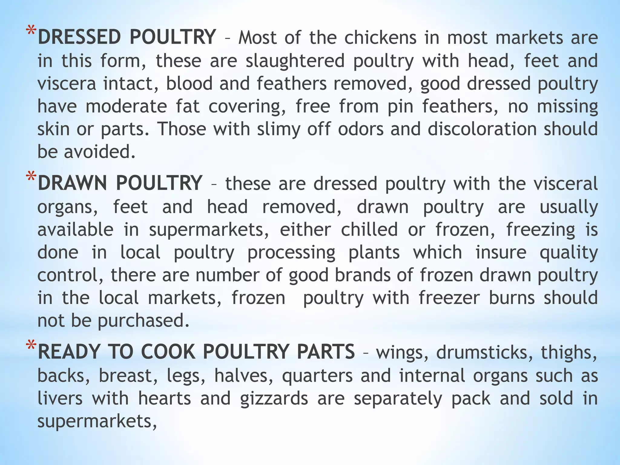Chapter 2 Poultry | PPTX
