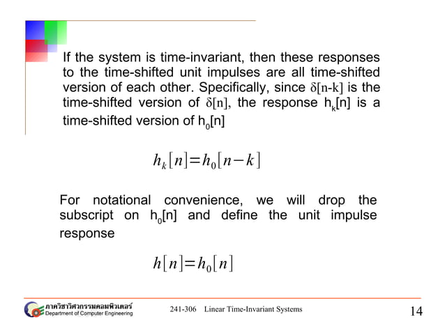 Chapter2 - Linear Time-Invariant System | PDF | Physics | Science