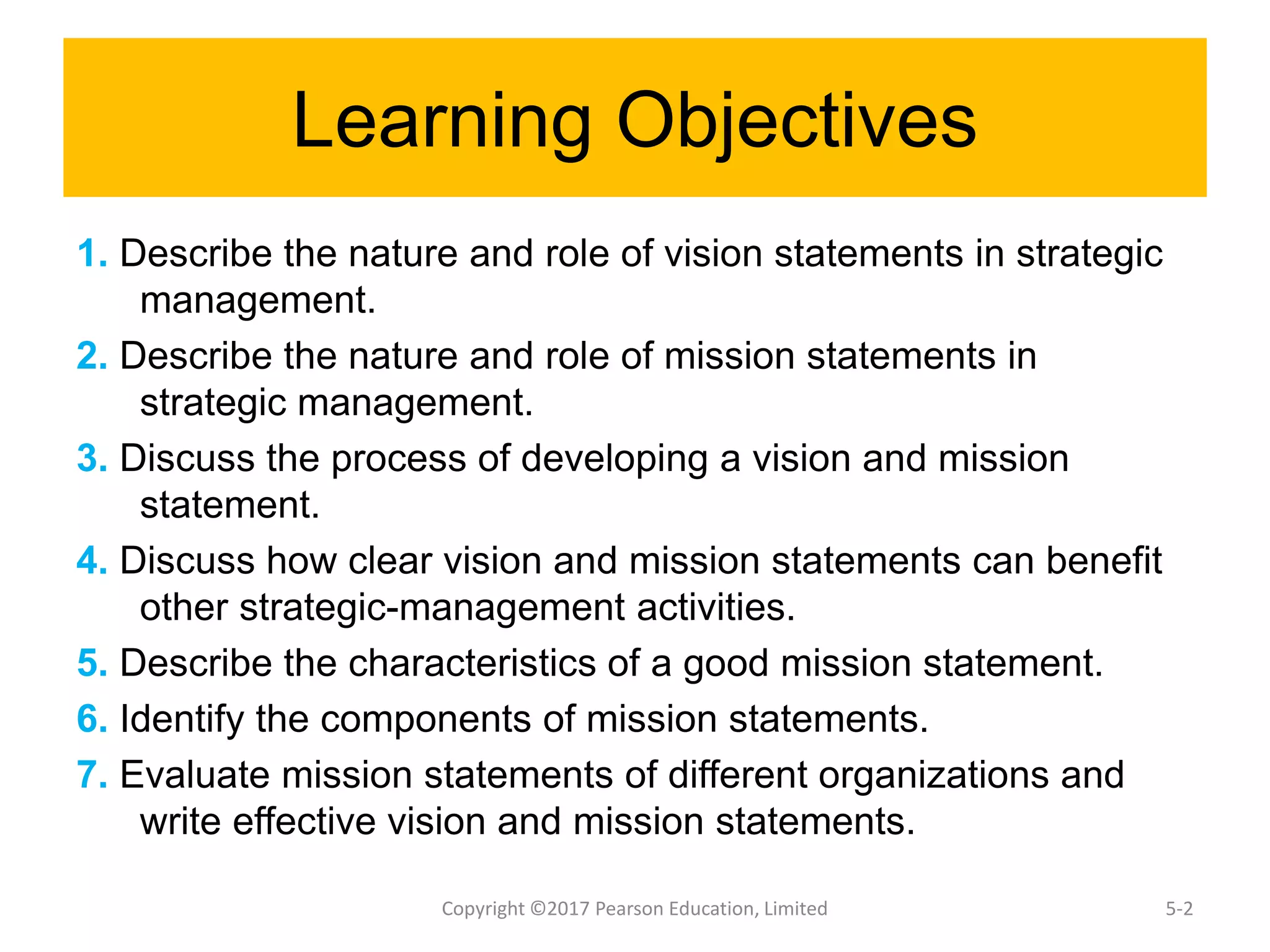 SM CH 2 VISION AND MISSION ANALYSIS | PPTX