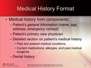 Chapter 2- Medical History | PPT