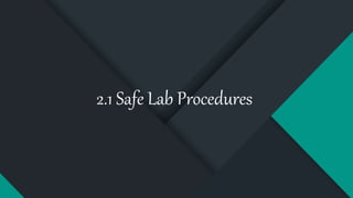 Safe Lab Procedures | PPTX