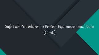 Safe Lab Procedures | PPTX