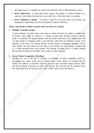 Plant Location and Layout | DOCX