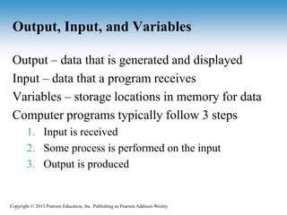 Input, Processing and Output | PPT