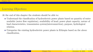 Classification of Hydroelectric power plants | PDF