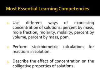 Chapter 2.1 Solutions and Their Properties | PDF