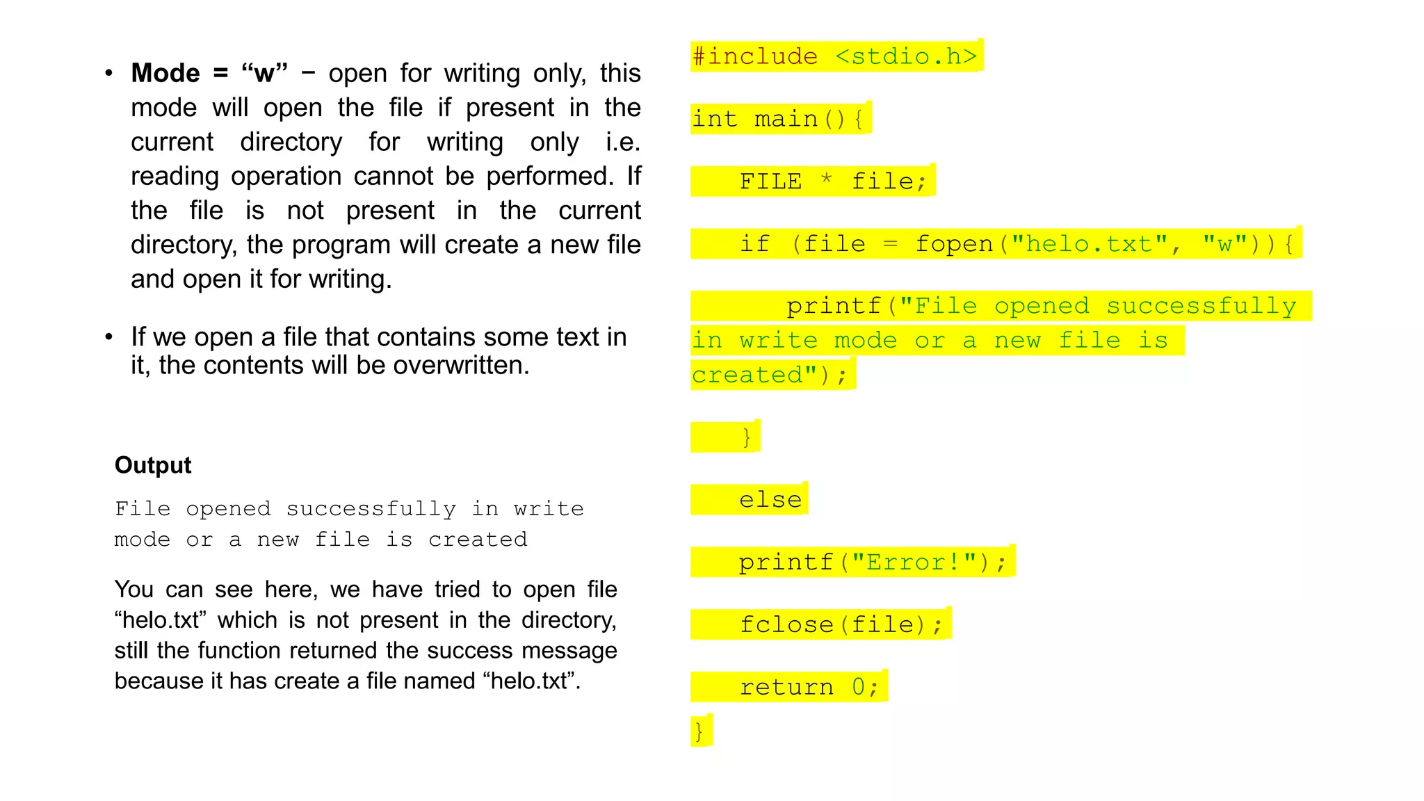 File Handling in C | PPTX