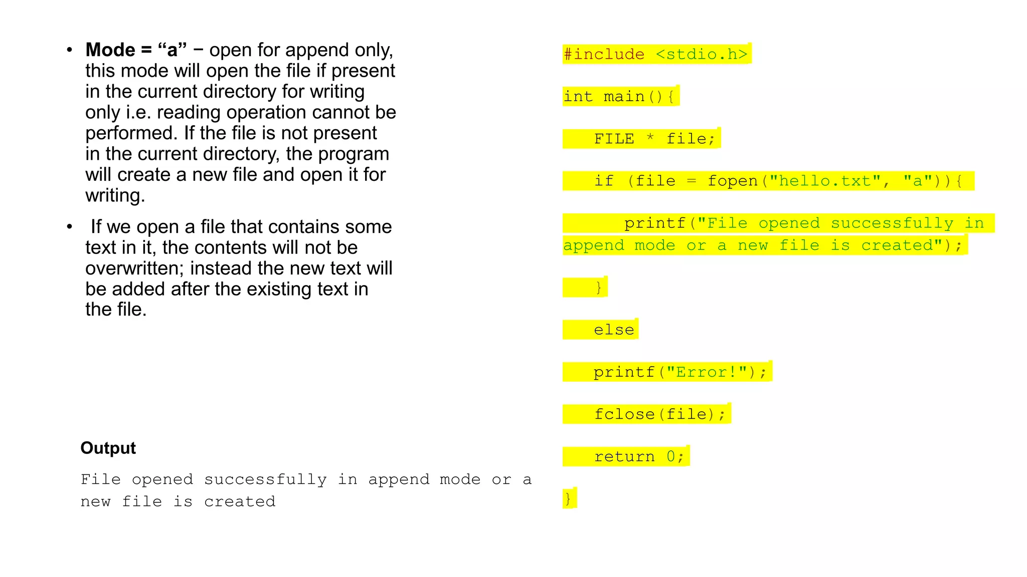 File Handling in C | PPTX
