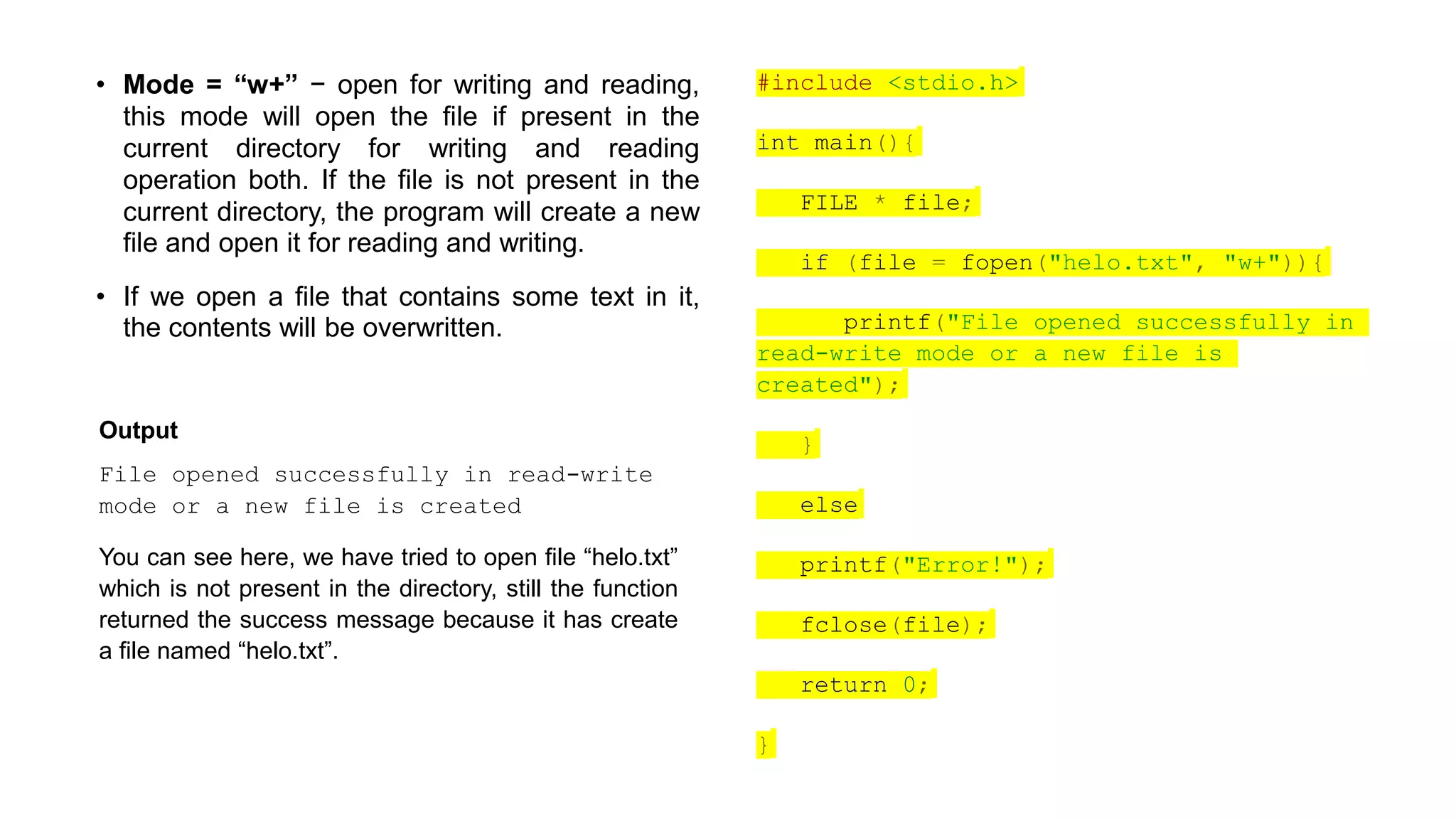 File Handling in C | PPTX