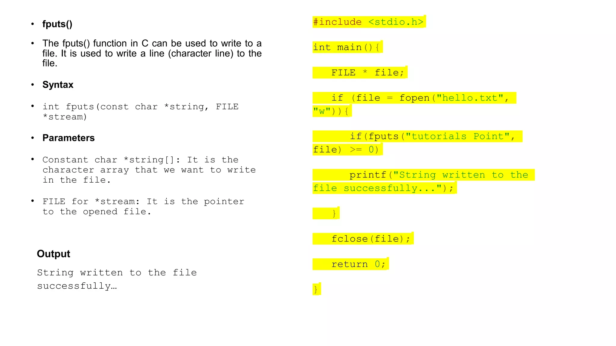 File Handling in C | PPTX