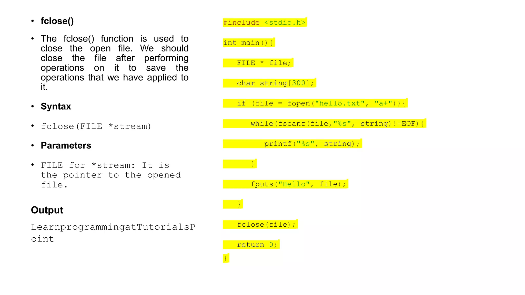 File Handling in C | PPTX