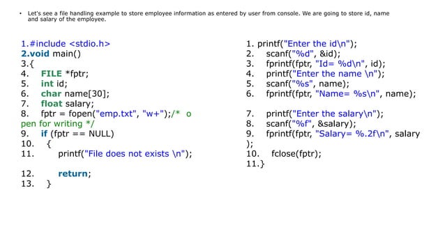 File Handling in C | PPTX