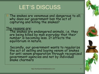 EVS Class 5 Chapter 2 A snake charmer’s story | PPT