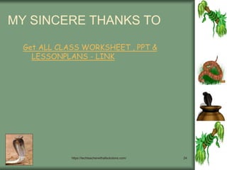 EVS Class 5 Chapter 2 A snake charmer’s story | PPT