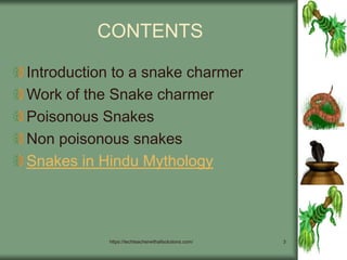 EVS Class 5 Chapter 2 A snake charmer’s story | PPT