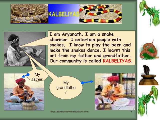 EVS Class 5 Chapter 2 A snake charmer’s story | PPT