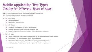 Chapter 2 - Mobile Application Test Types | PPT