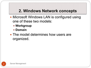 Windows Network concepts | PPTX