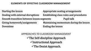 classroom management | PPTX | Secondary Education | Education