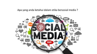 etika di ruang maya | PPTX