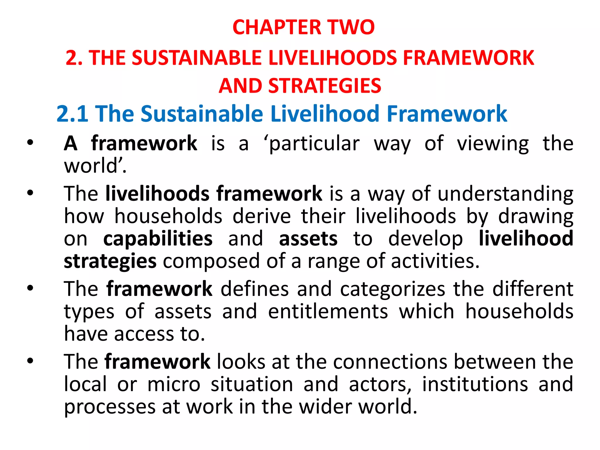 Sustainable Livelihood Framework | PPTX