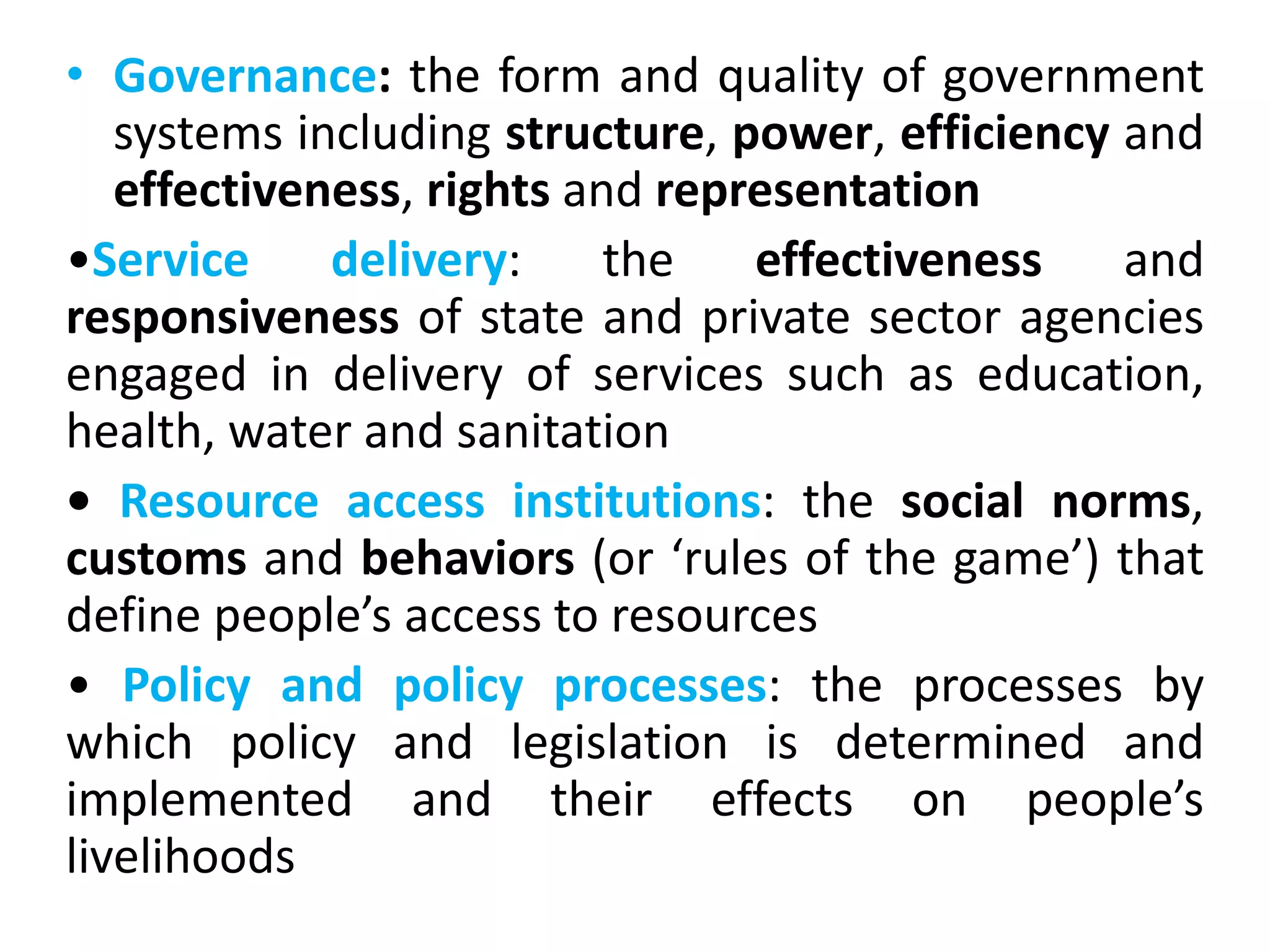 Sustainable Livelihood Framework | PPTX