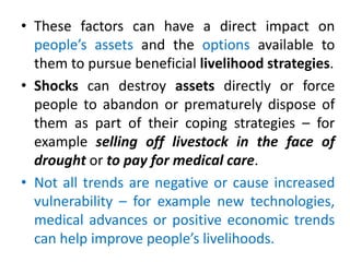 Sustainable Livelihood Framework | PPTX