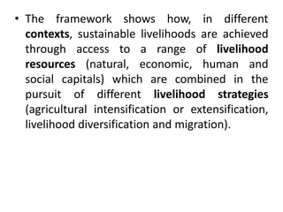 Sustainable Livelihood Framework | PPTX