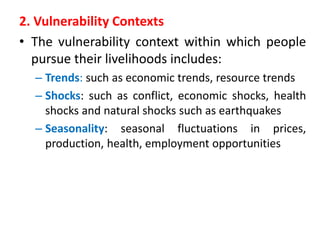 Sustainable Livelihood Framework | PPTX