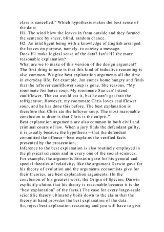 Chapter 2. The Design ArgumentChapter 2The Design Argument .docx ...