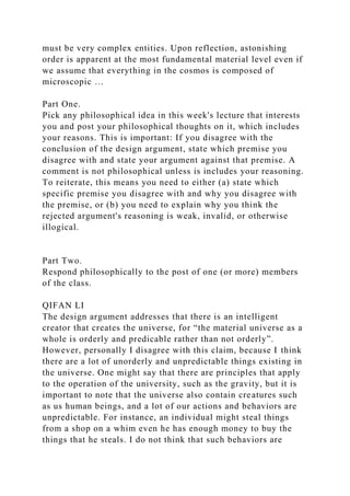 Chapter 2. The Design ArgumentChapter 2The Design Argument .docx ...
